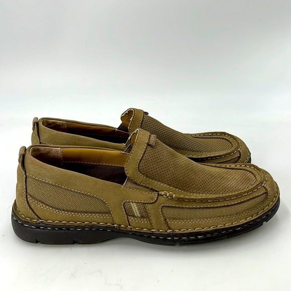 Clarks | Shoes | Clarks Tan Leathet Loafers | Poshmark